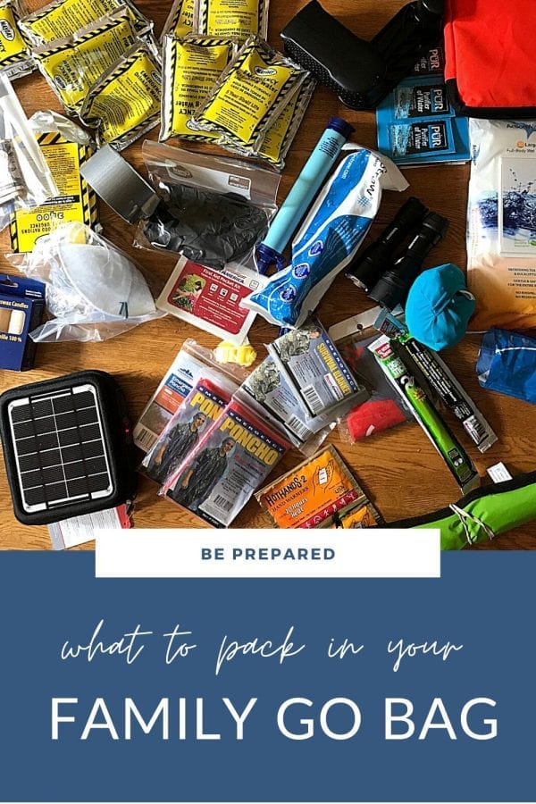 What to Pack in a Family Go Bag - Hobbies on a Budget