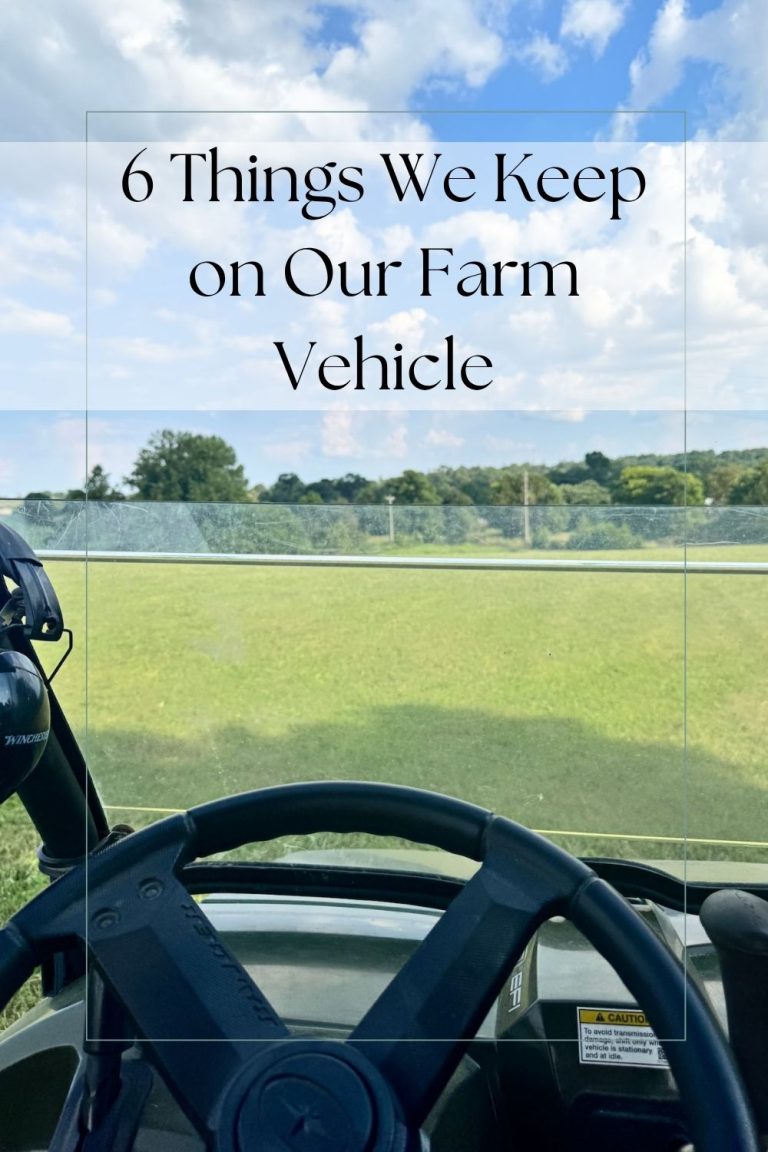 6 Things We Keep on Our Farm Vehicle - Hobbies on a Budget